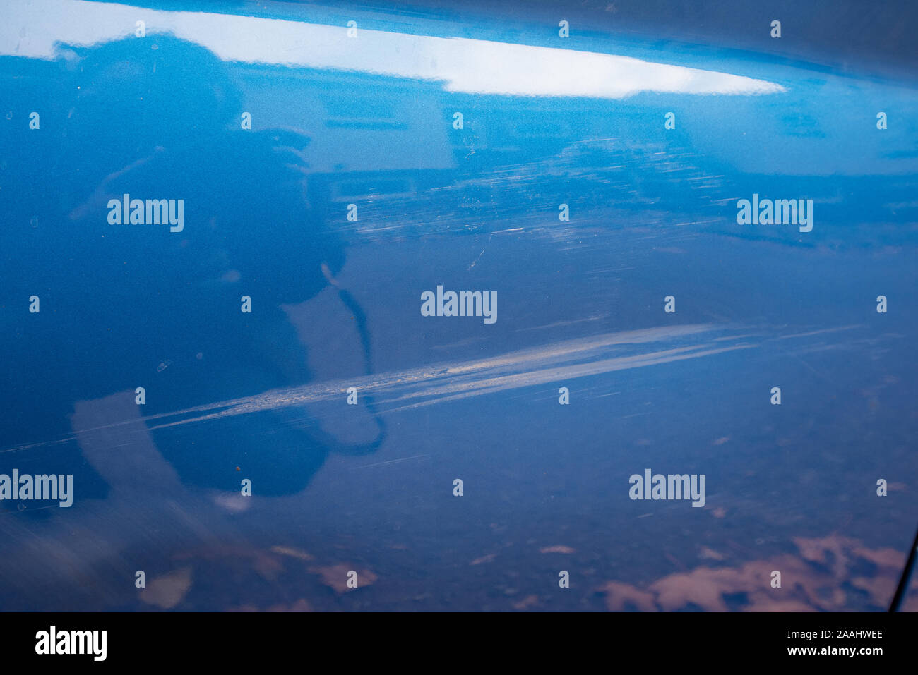 Road traffic Accident / Car Crash: Damage and close up details on ...