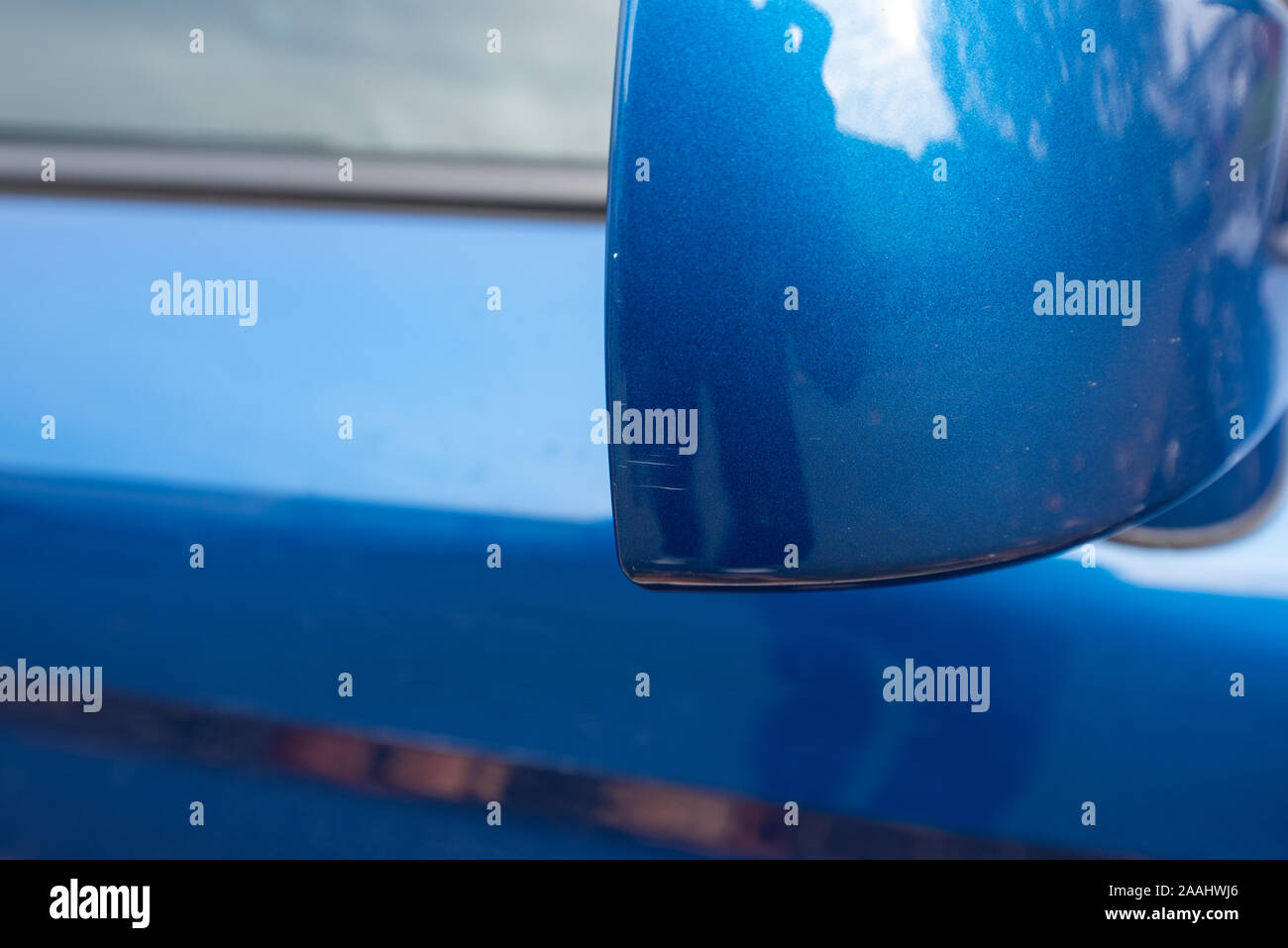 Road traffic Accident / Car Crash: Damage and close up details on ...