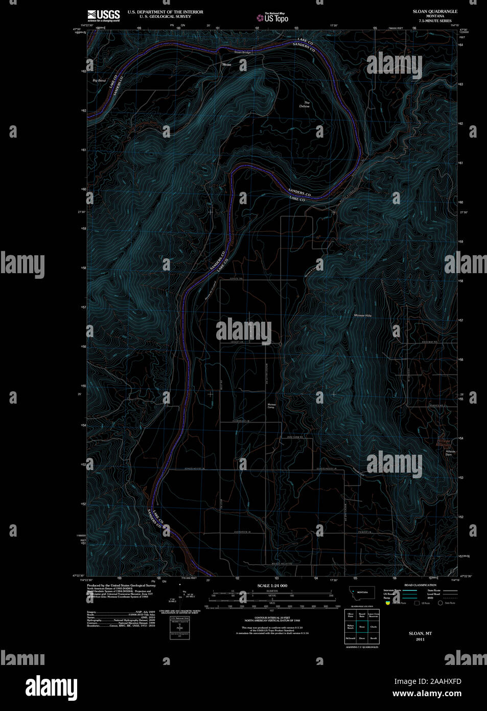 Map of sloan hi-res stock photography and images - Alamy