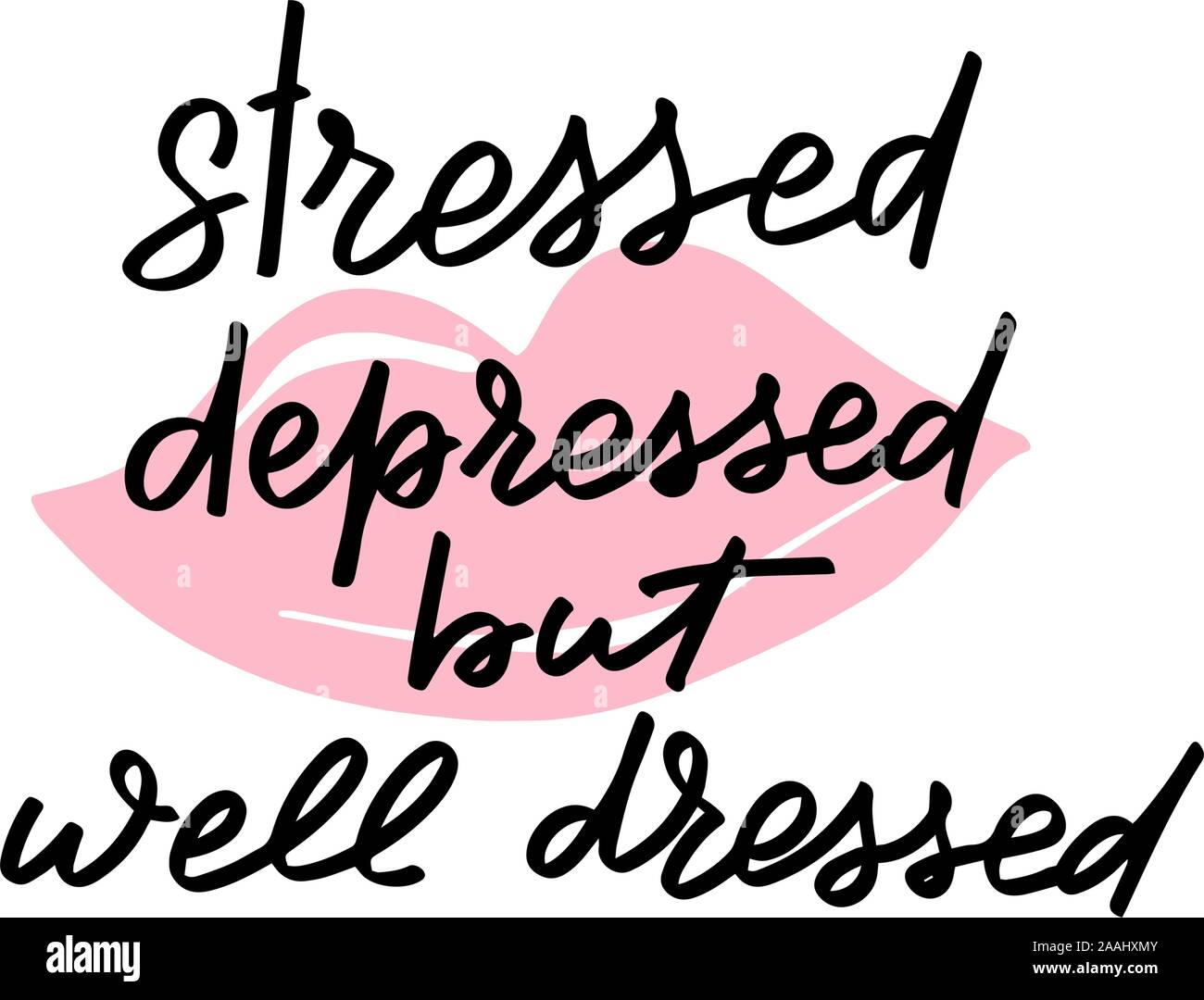 Vector calligraphy illustration isolated on white background Stock ...