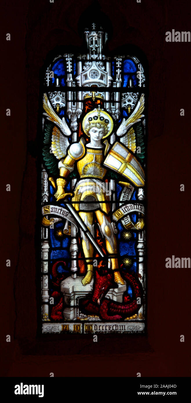 Archangel st michael slaying satan hi-res stock photography and images ...