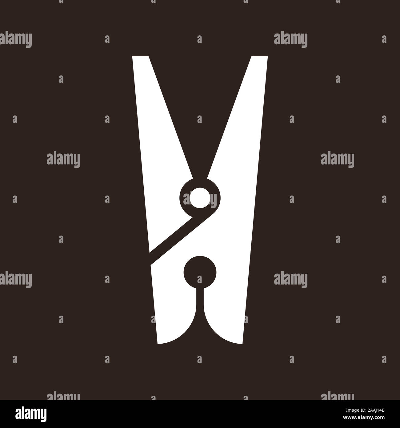 Clothes peg silhouette hi-res stock photography and images - Alamy