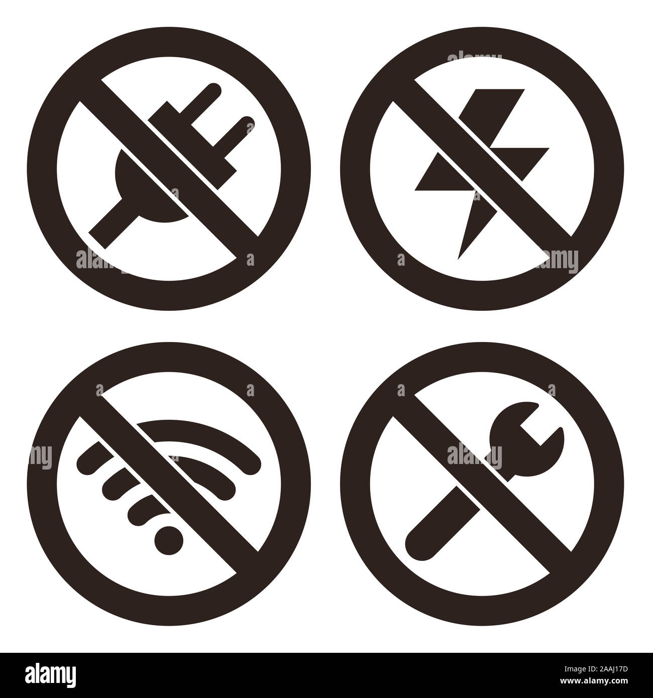 Power wifi symbol tech Cut Out Stock Images & Pictures - Alamy