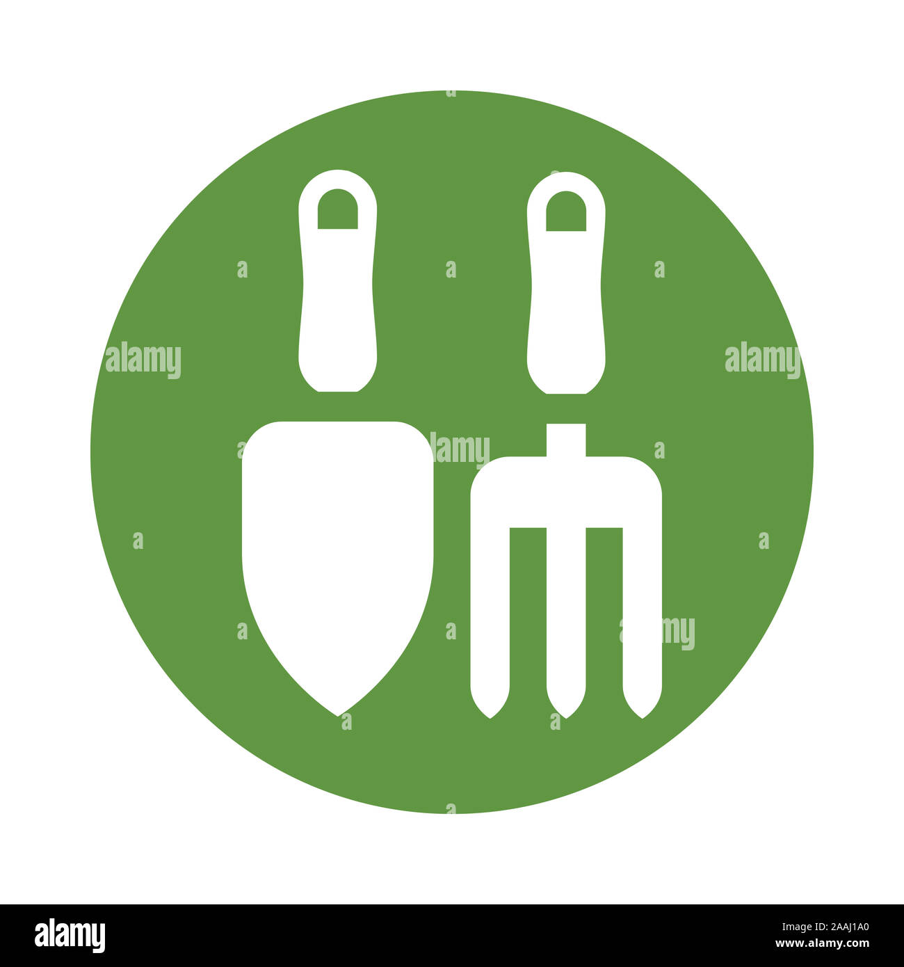 Gardening tools icon isolated on white background Stock Photo - Alamy