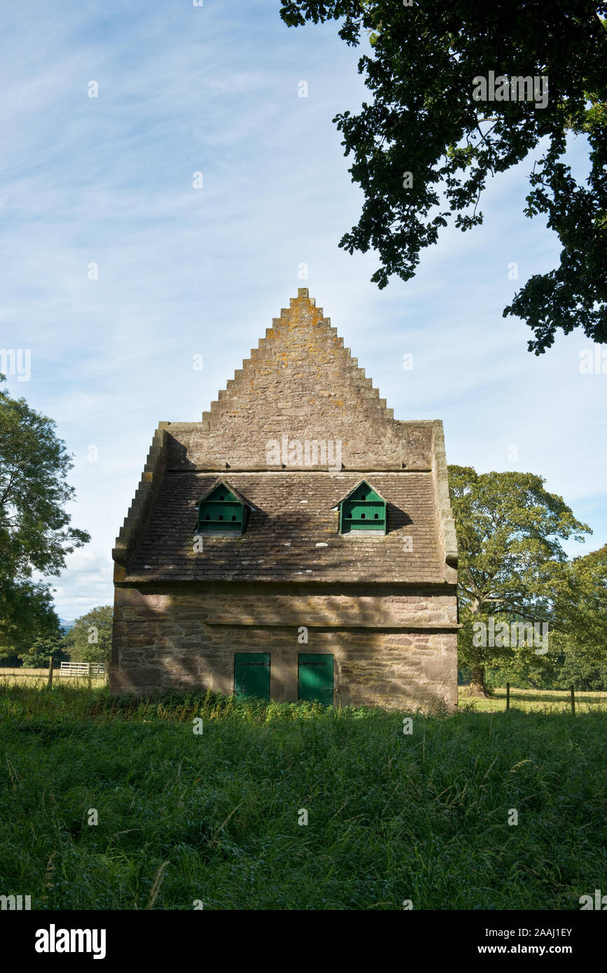 Dovecote building of Glamis Castle. Perthshire, Scotland Stock Photo ...