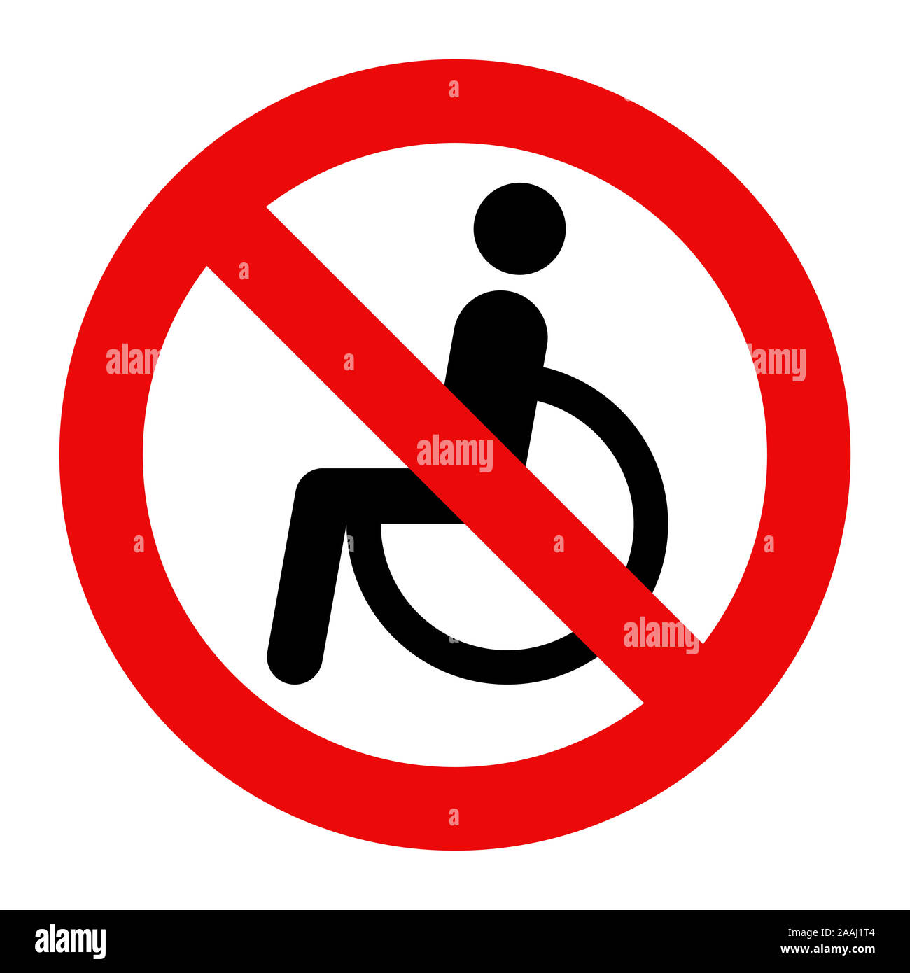 No disabled access Cut Out Stock Images & Pictures - Alamy