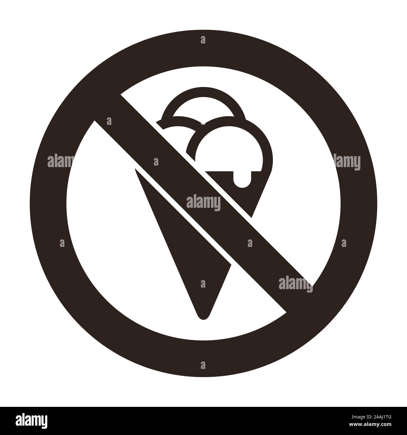 Black white prohibition sign Cut Out Stock Images & Pictures - Alamy