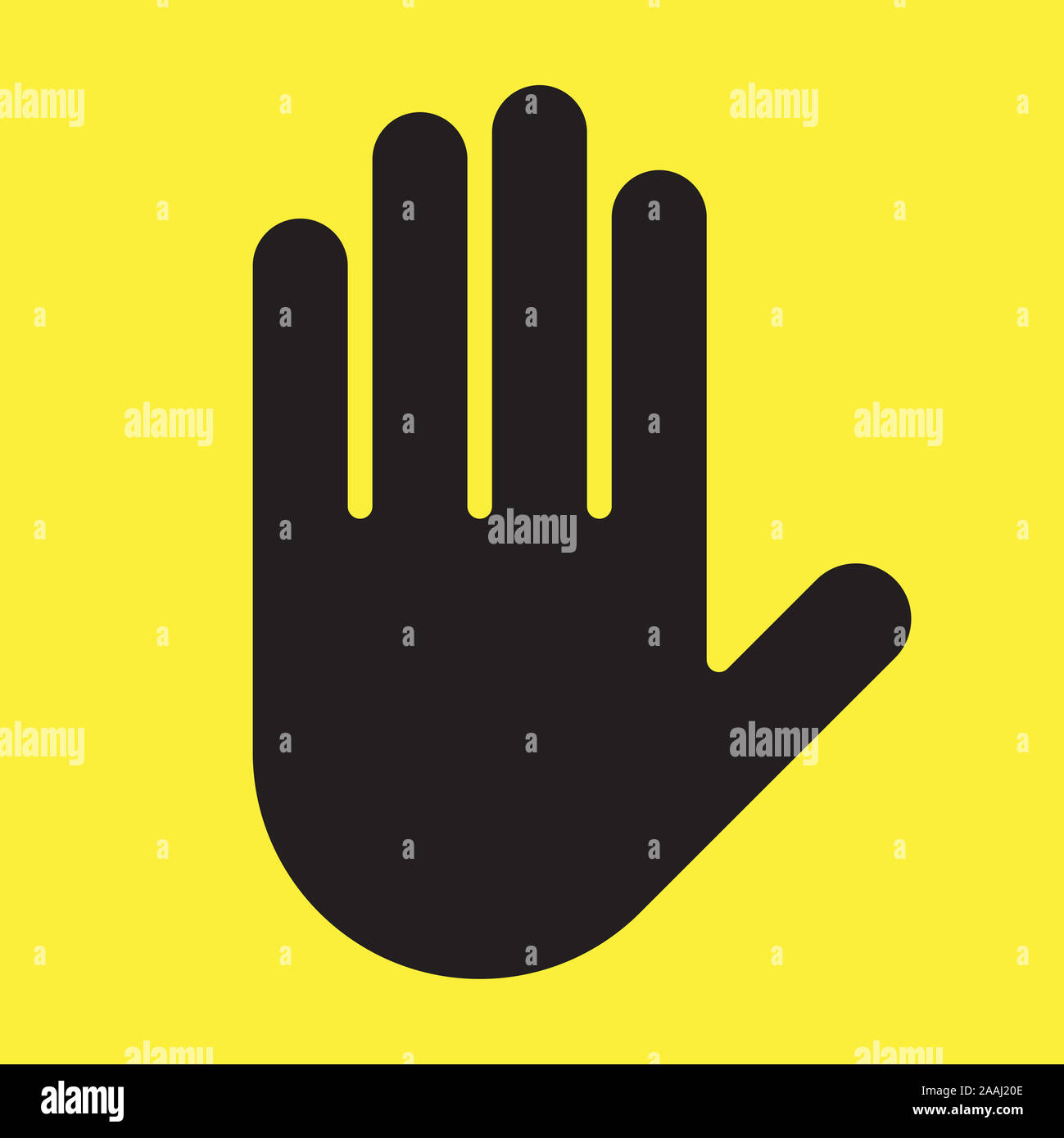 No entry sign isolated on yellow background Stock Photo - Alamy