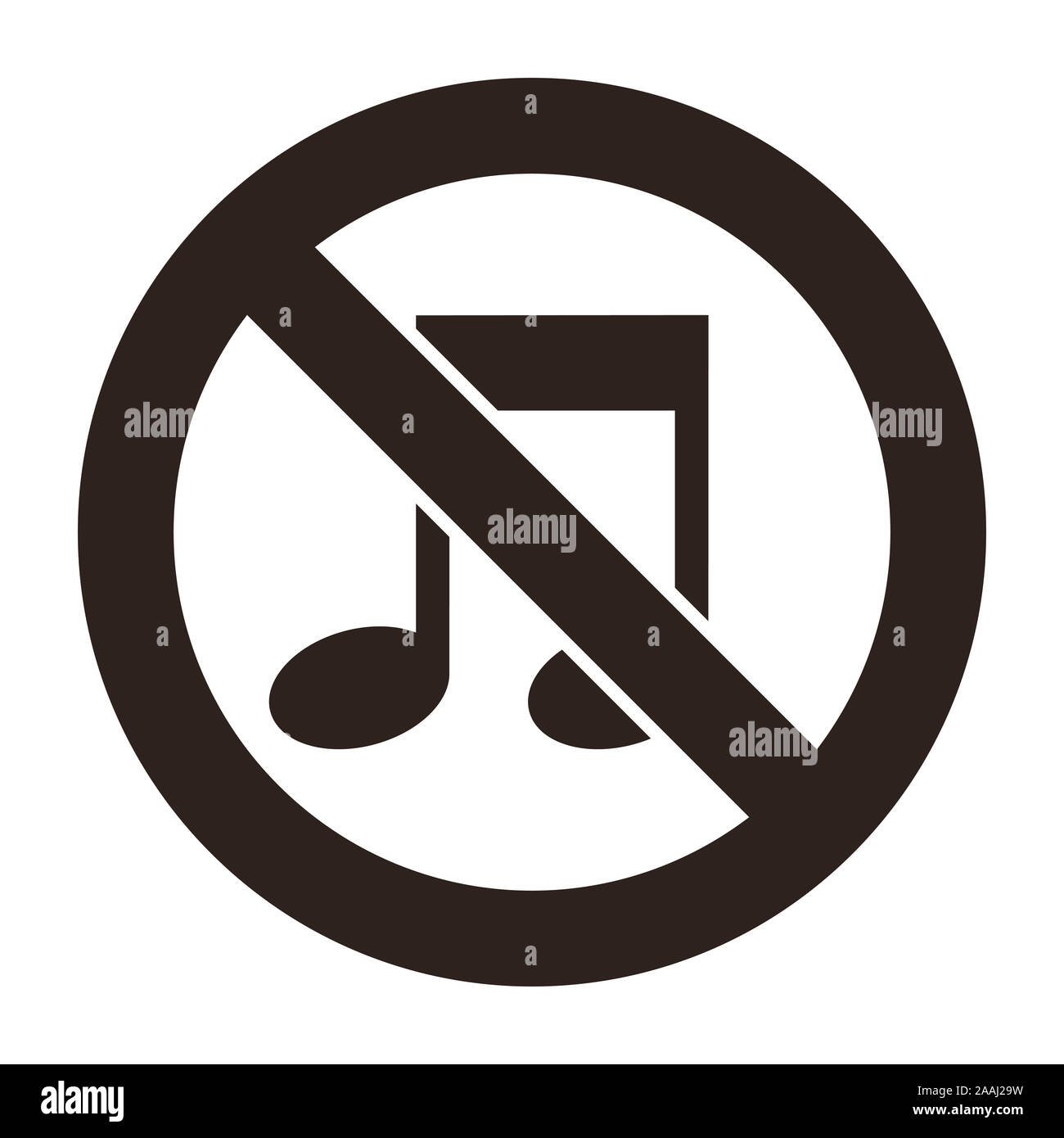 No sound sign vector hi-res stock photography and images - Alamy