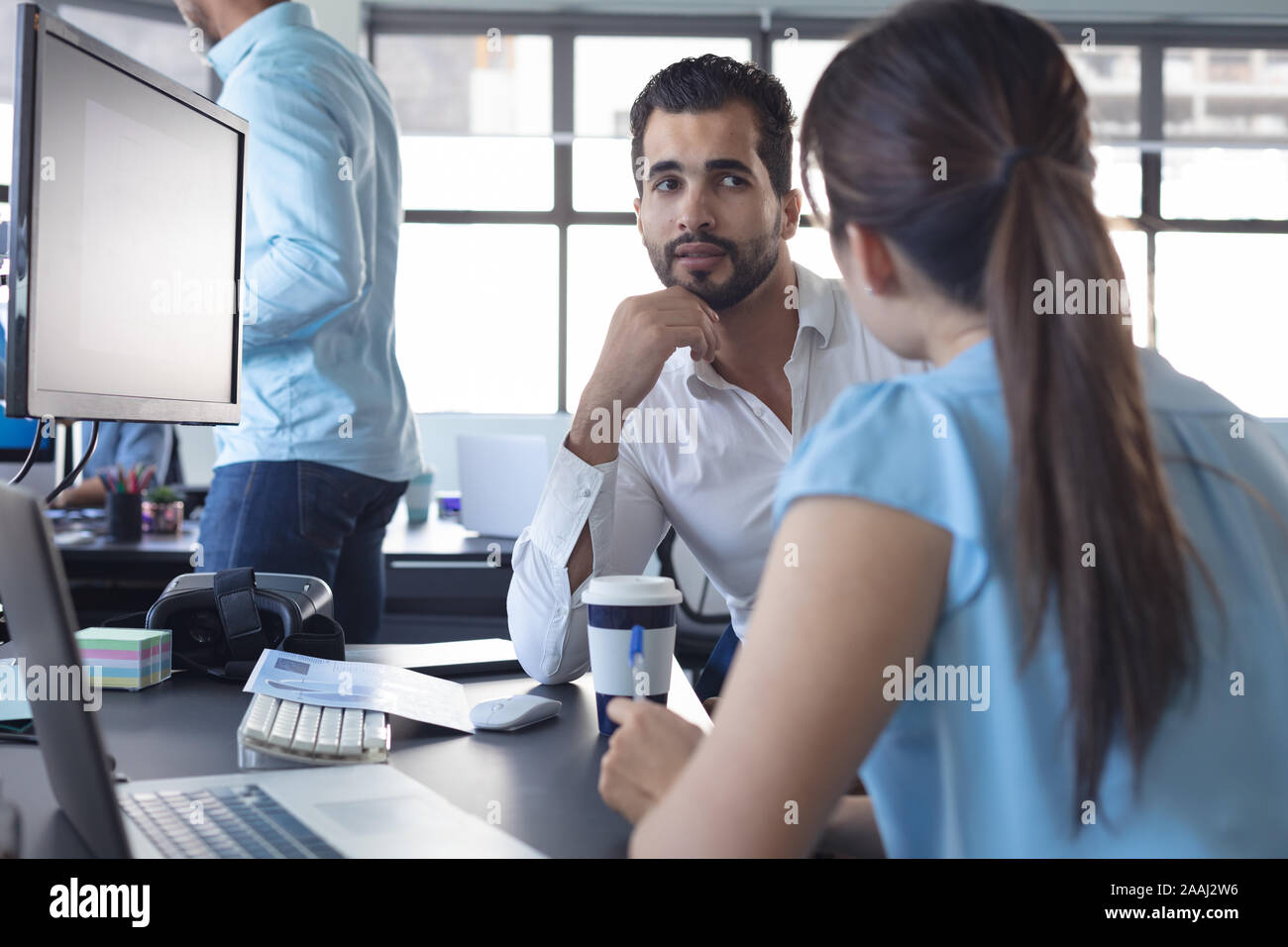 Business professionals at work Stock Photo - Alamy