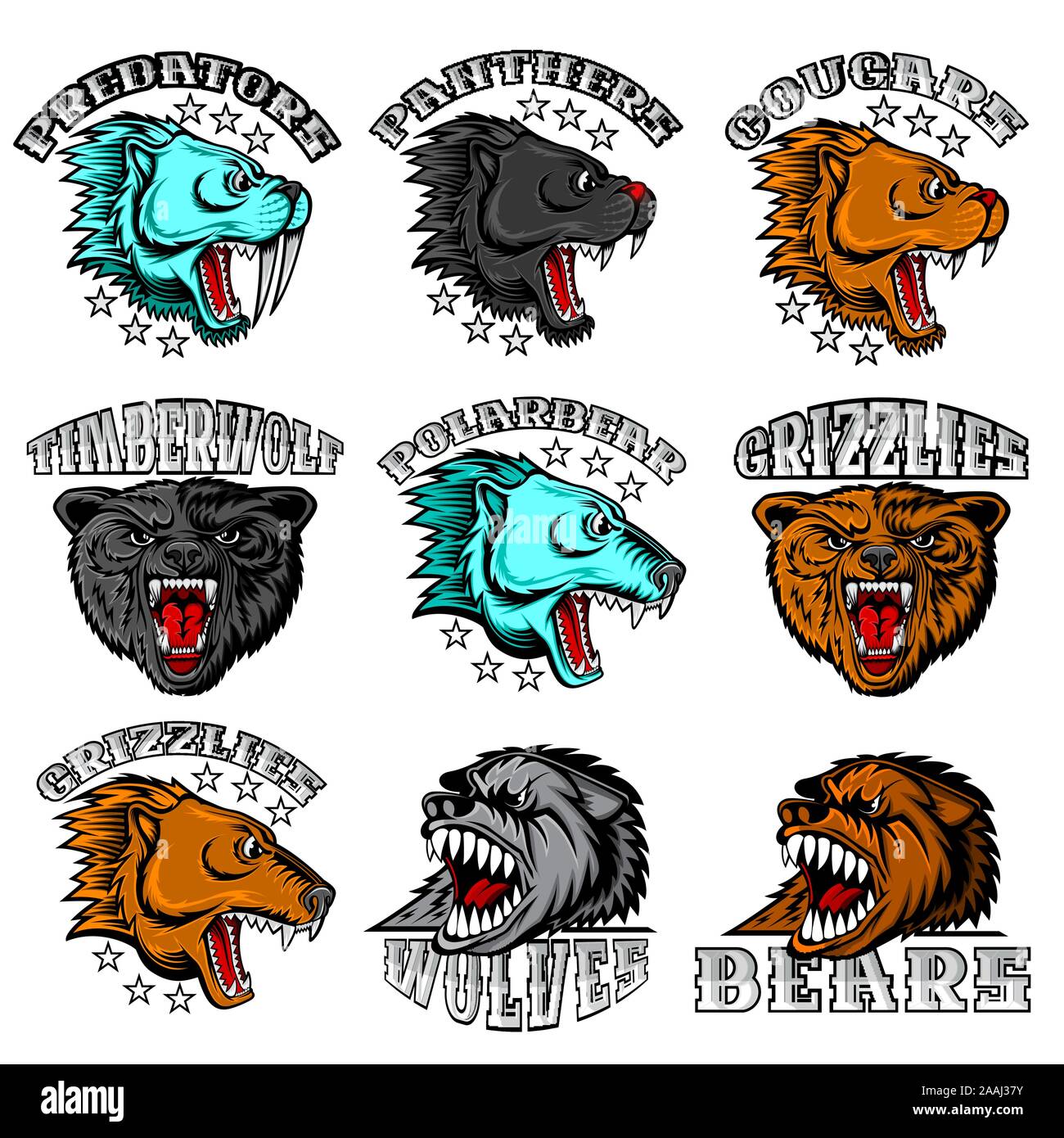 Panther Teeth Vector