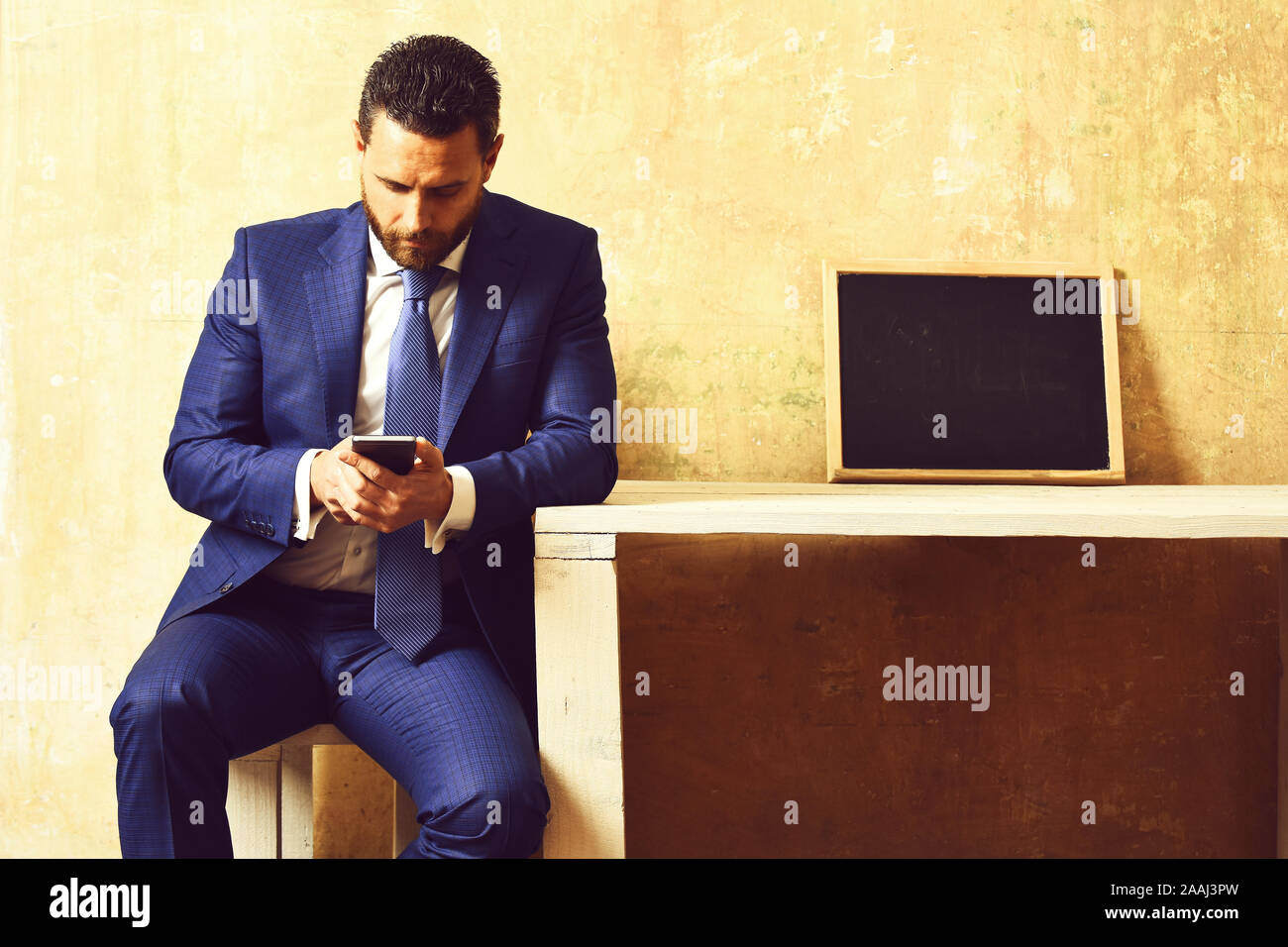 Interview texting colleague confident hi-res stock photography and ...