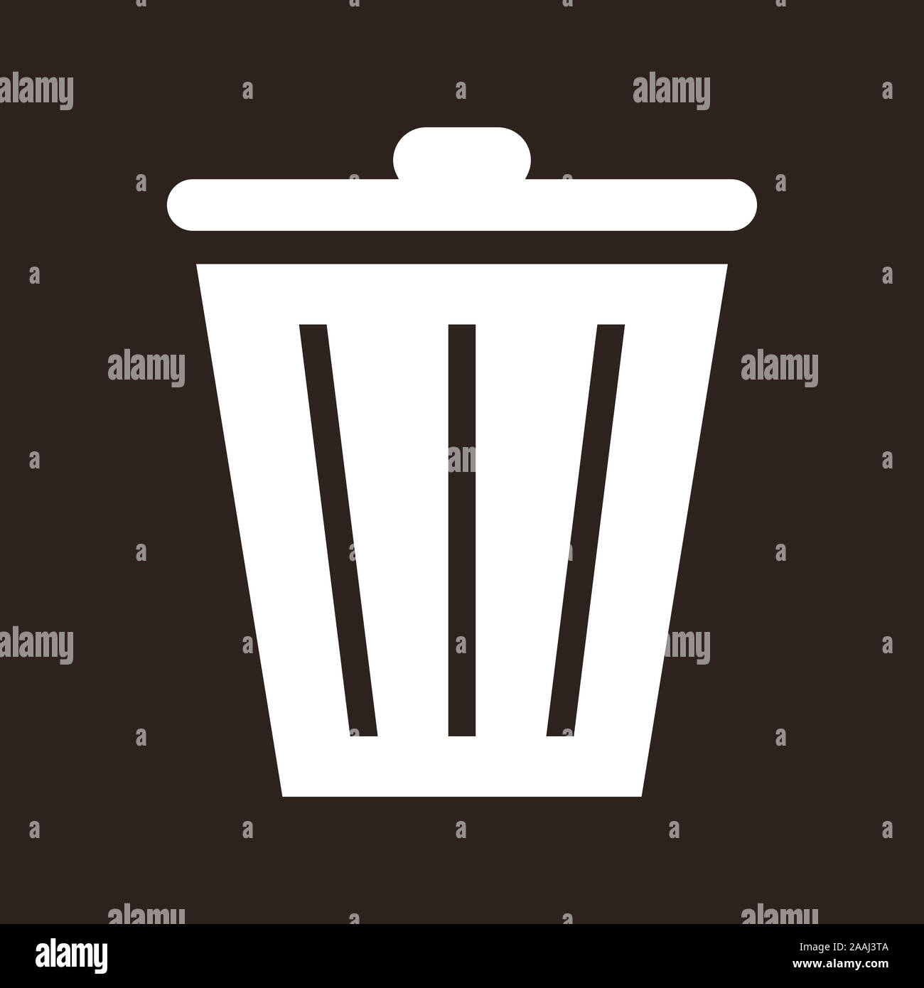 Trash bin icon hi-res stock photography and images - Alamy
