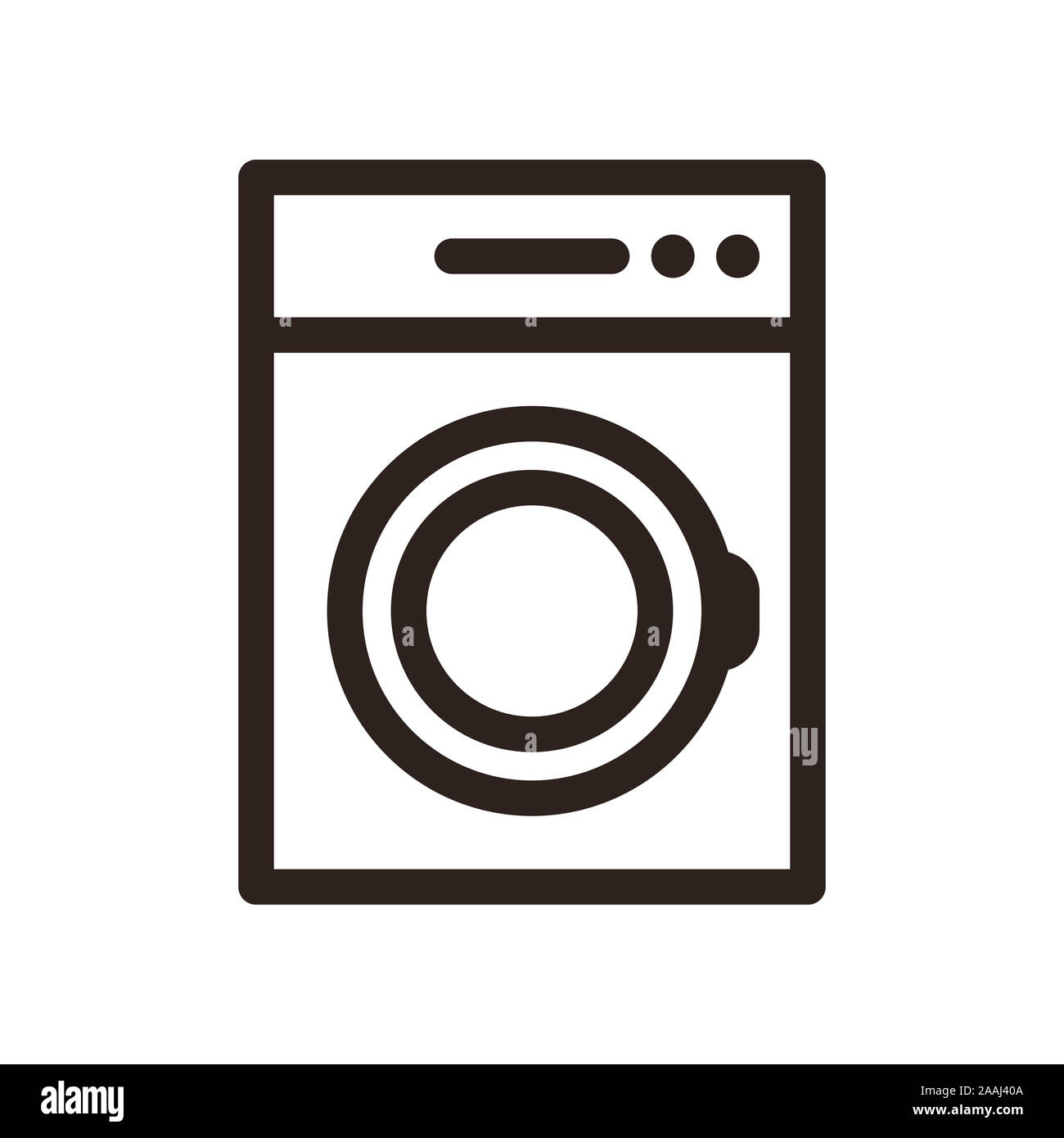 Washing machine icon. Laundry and housework symbol Stock Photo - Alamy