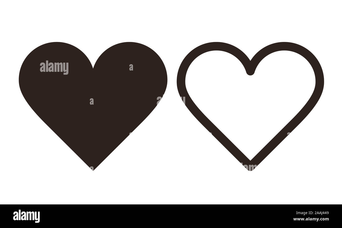 Heart isolated on white background Stock Photo - Alamy
