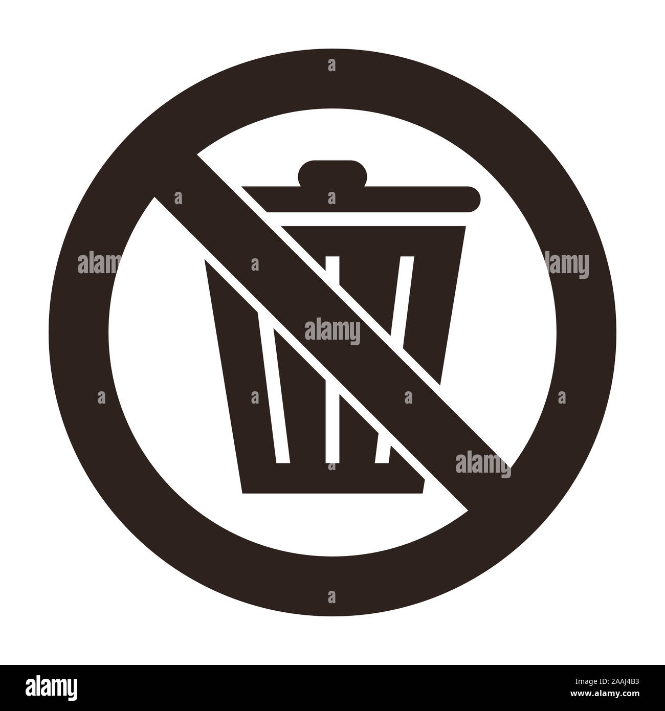Don't throw trash hi-res stock photography and images - Alamy
