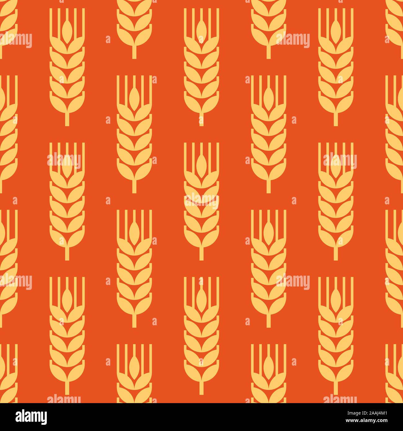 Seamless wheat ear background. Wheat ear pattern Stock Photo - Alamy