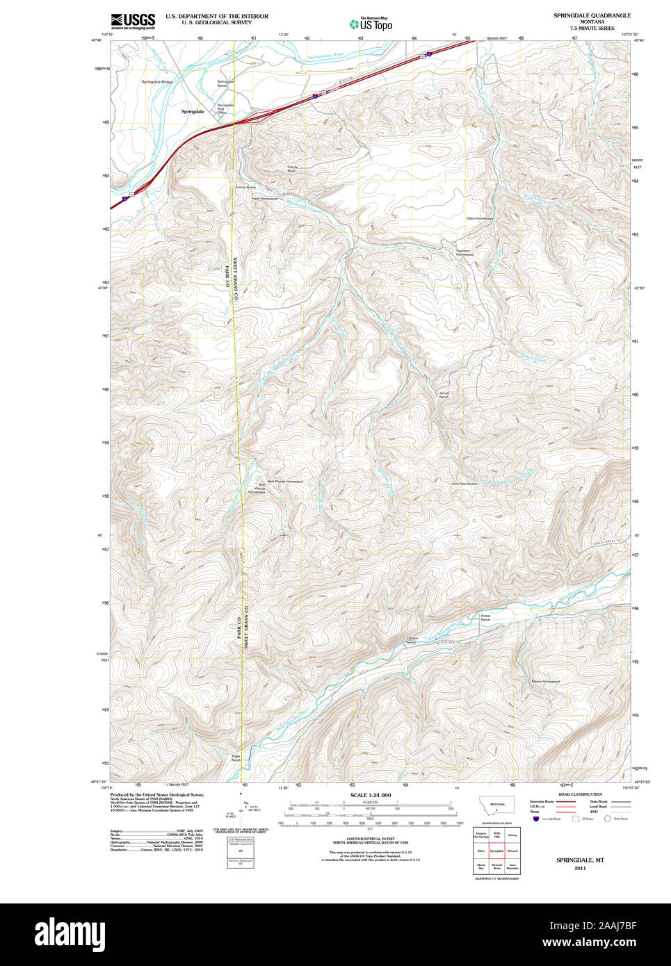 Springdale map hi-res stock photography and images - Alamy