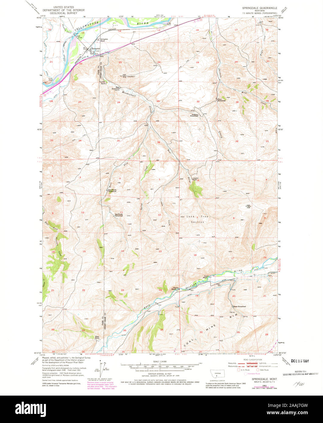 Springdale map Cut Out Stock Images & Pictures - Alamy