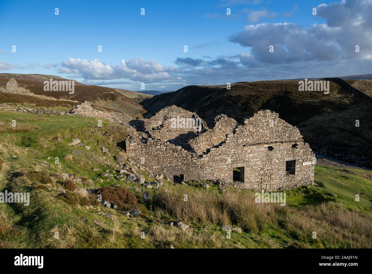 Surrender Smelt Mill, an abandoned lead smelting mill in the parish of ...