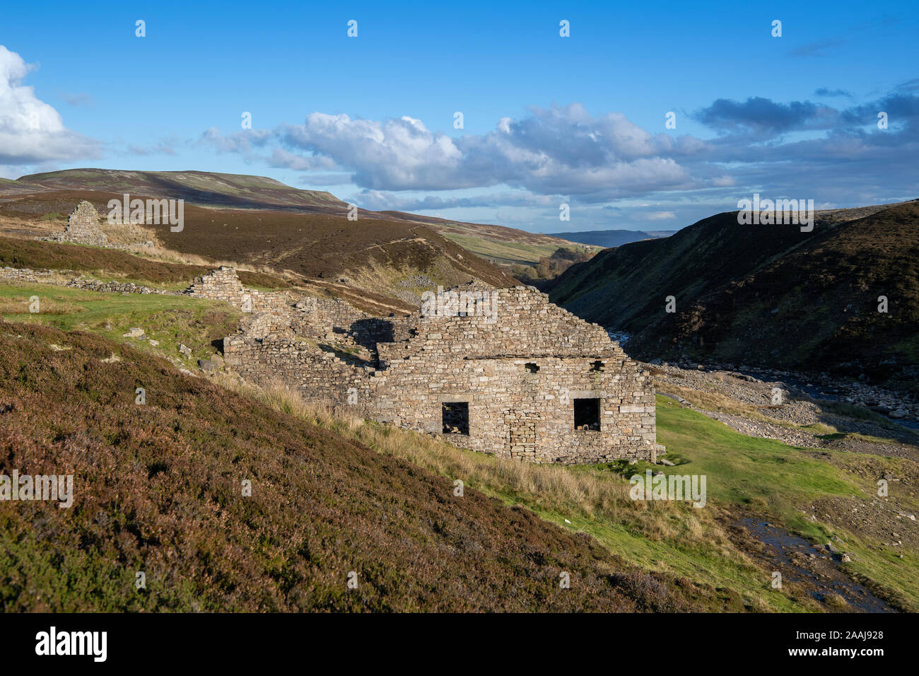 Surrender Smelt Mill, an abandoned lead smelting mill in the parish of ...