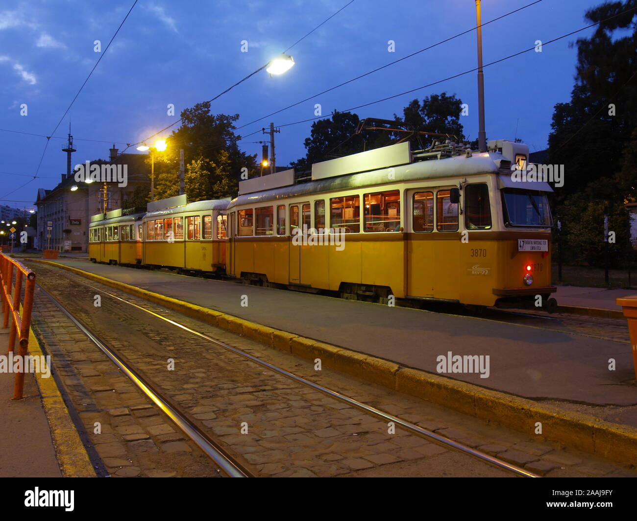 Budapest, Straßenbahn, Type UV - Budapest, Tramway Type UV Stock Photo ...