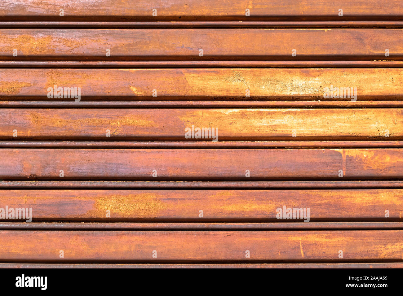 Rusty metal shutter gate. Grungy background texture Stock Photo - Alamy