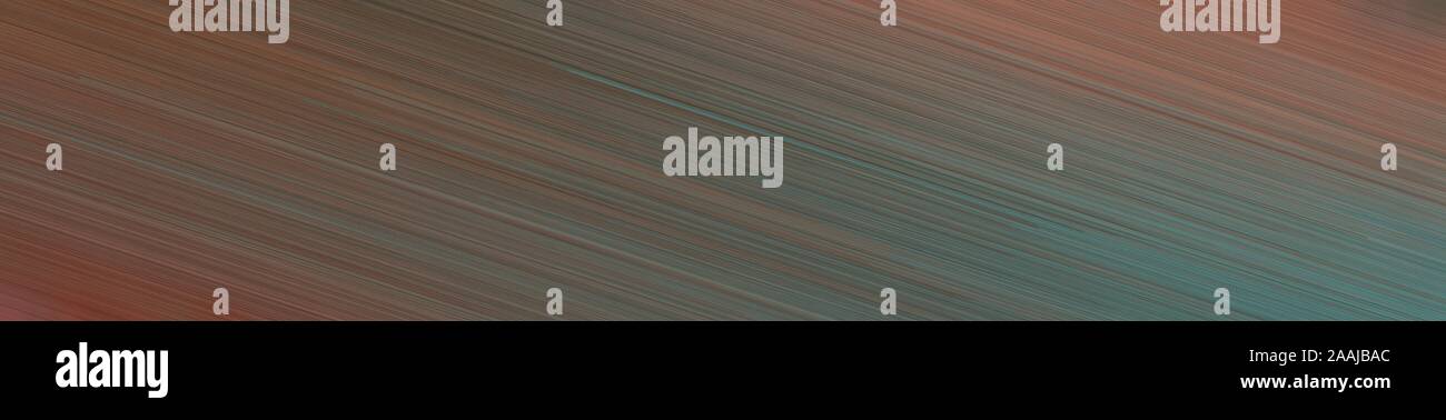 abstract wide banner background with dim gray, pastel brown and slate ...