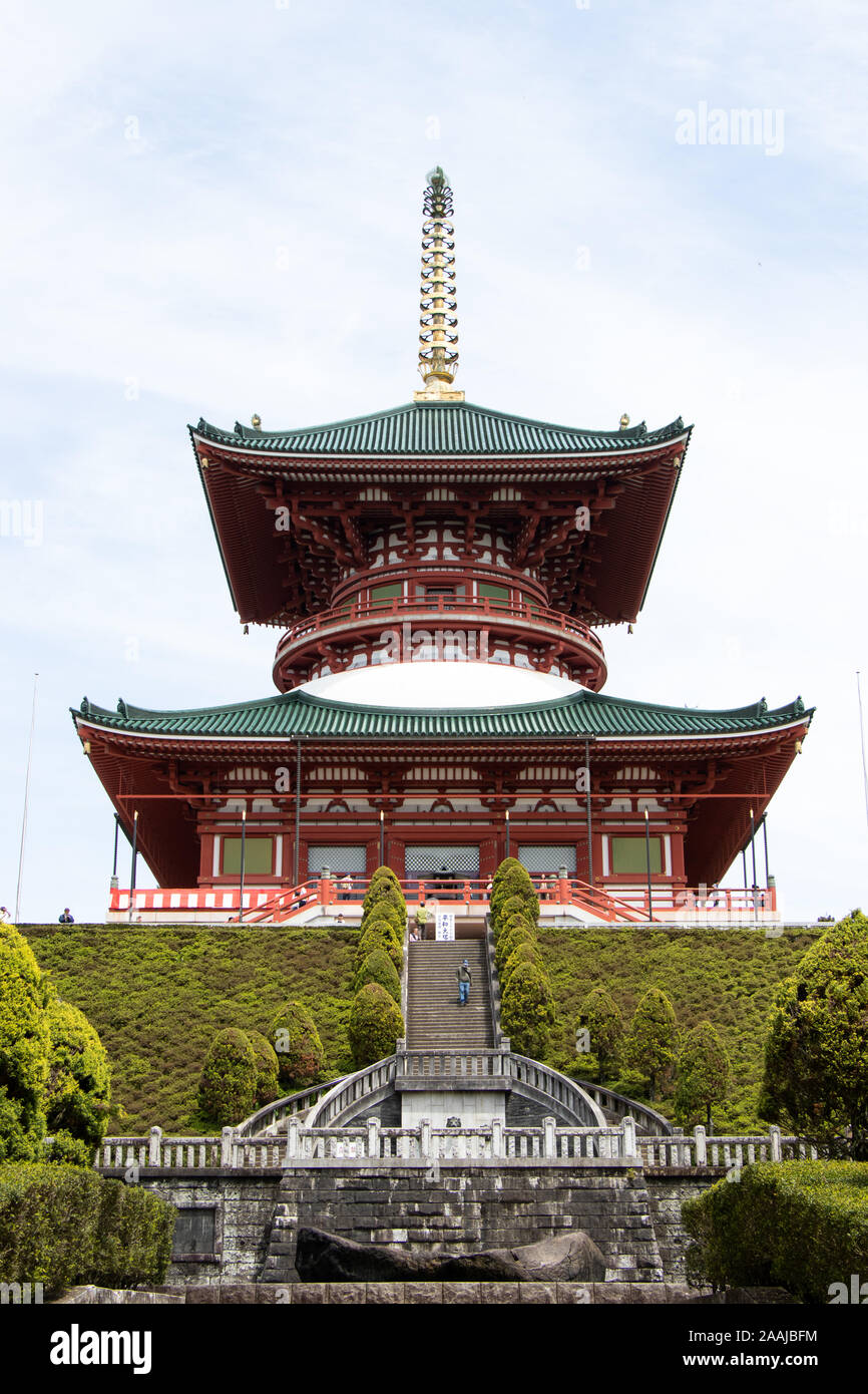 Narita, Japan - May 3, 2019 Great Peace Pagoda that is the building in ...