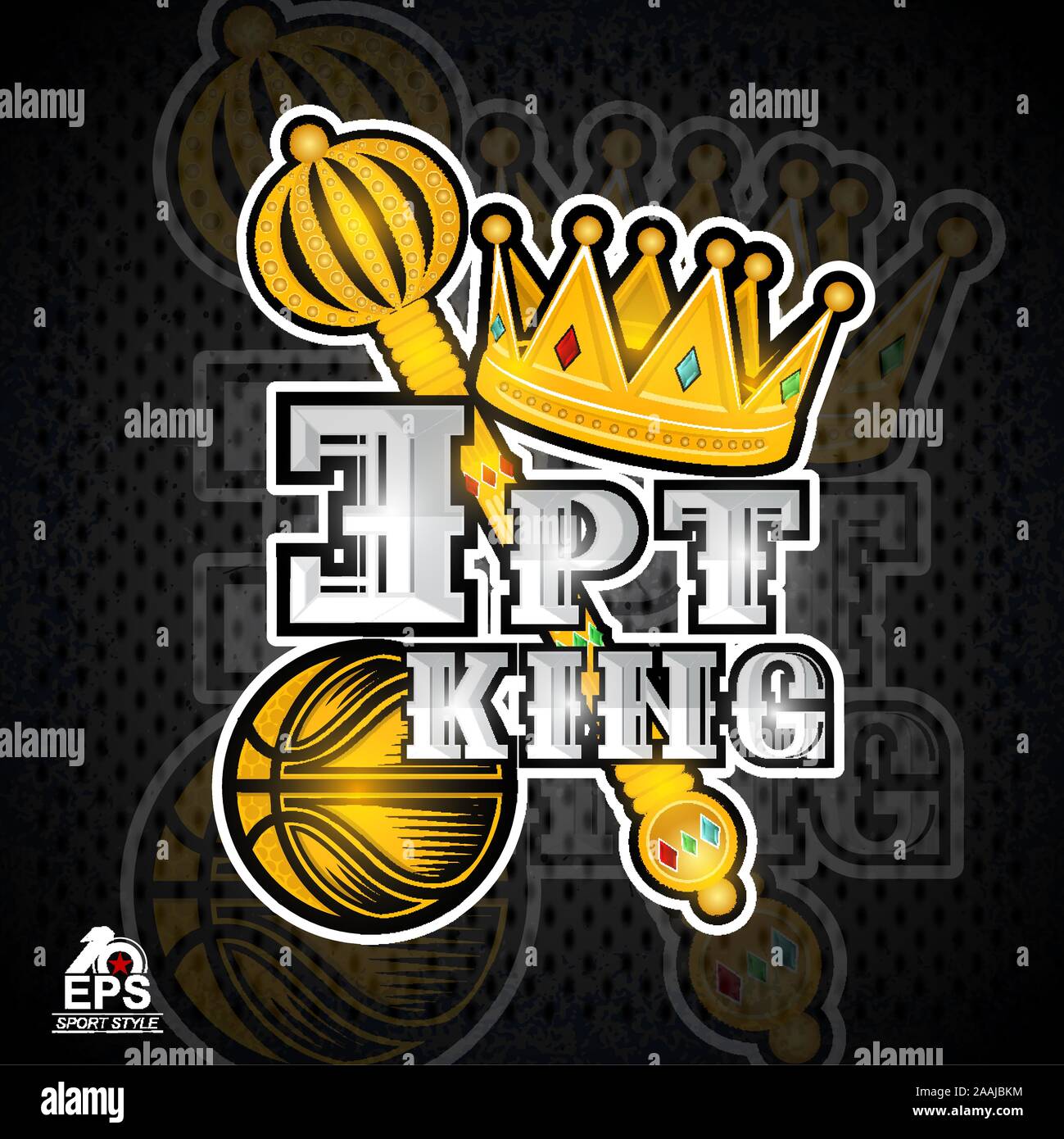 3 Point Crown Logo Queen Crown Isolated Gold Hi Res Stock Photography