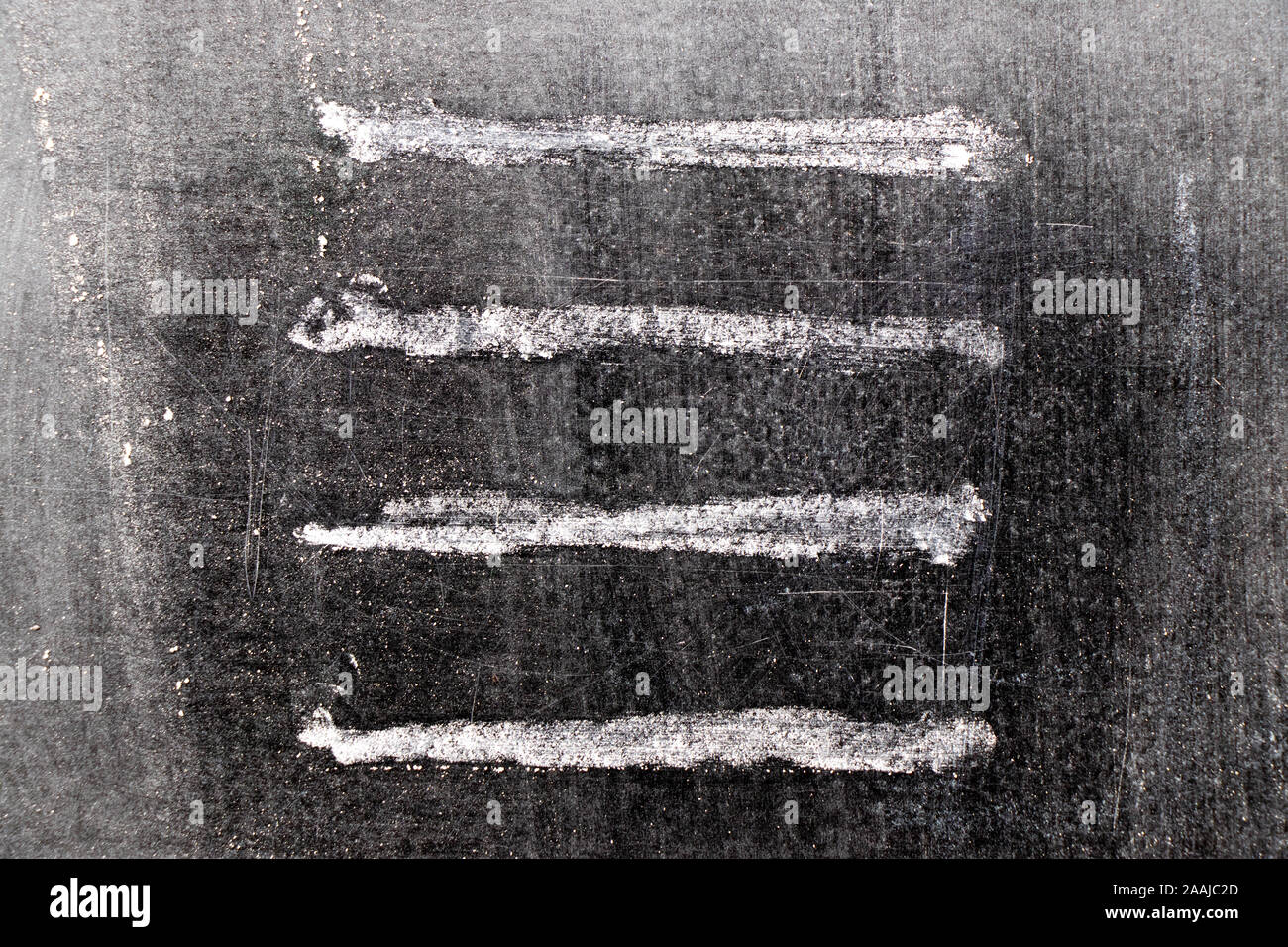 White chalk hand drawing in line shape on black board background Stock ...