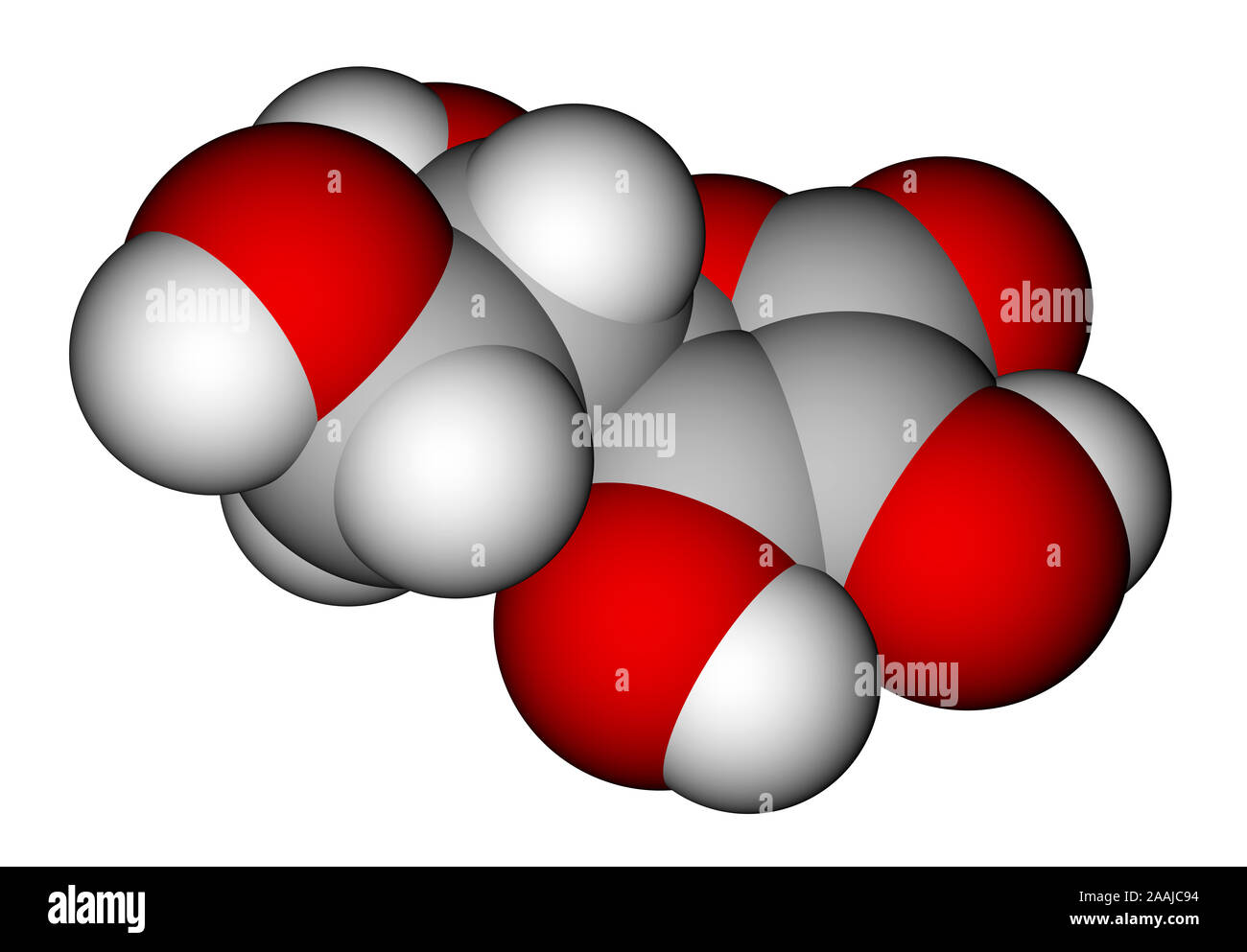 Ascorbic acid space filling molecular model Stock Photo - Alamy