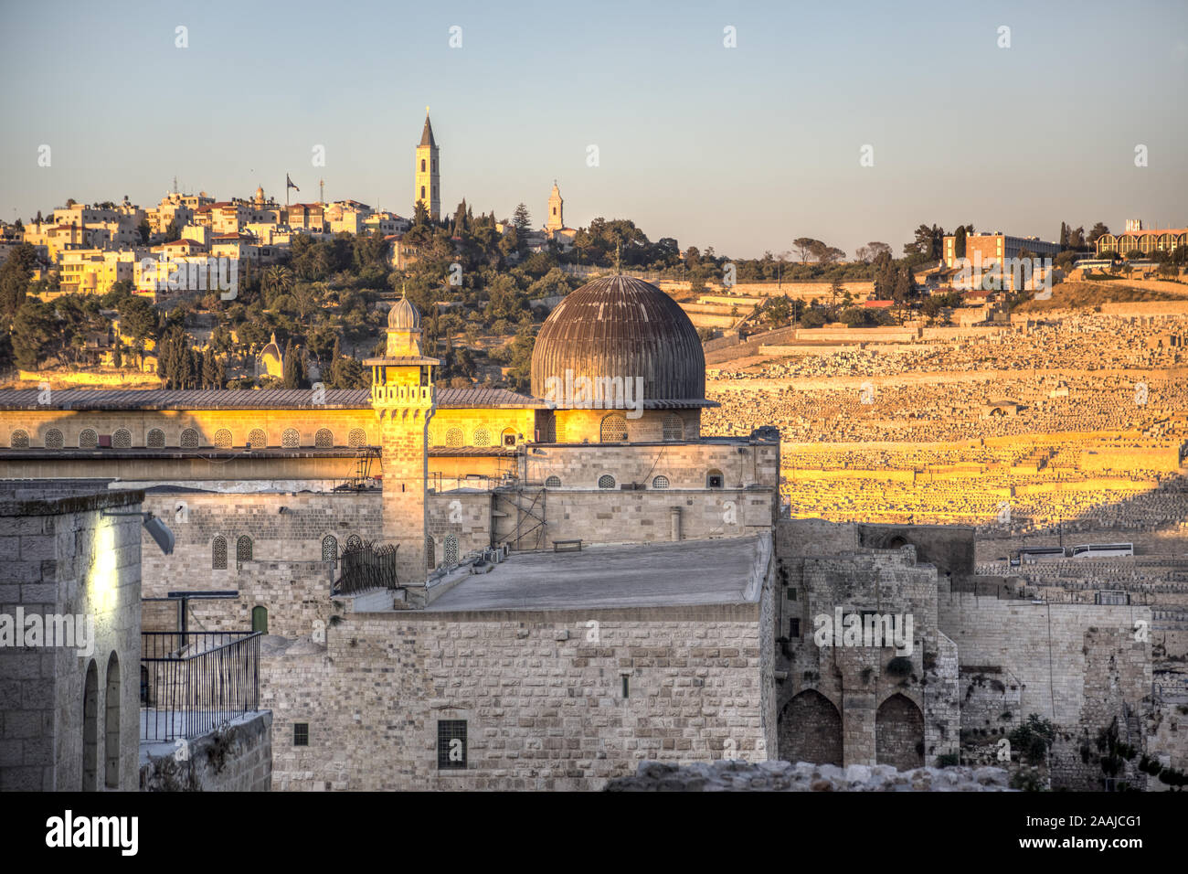 Jerusalem old city view Stock Photo - Alamy