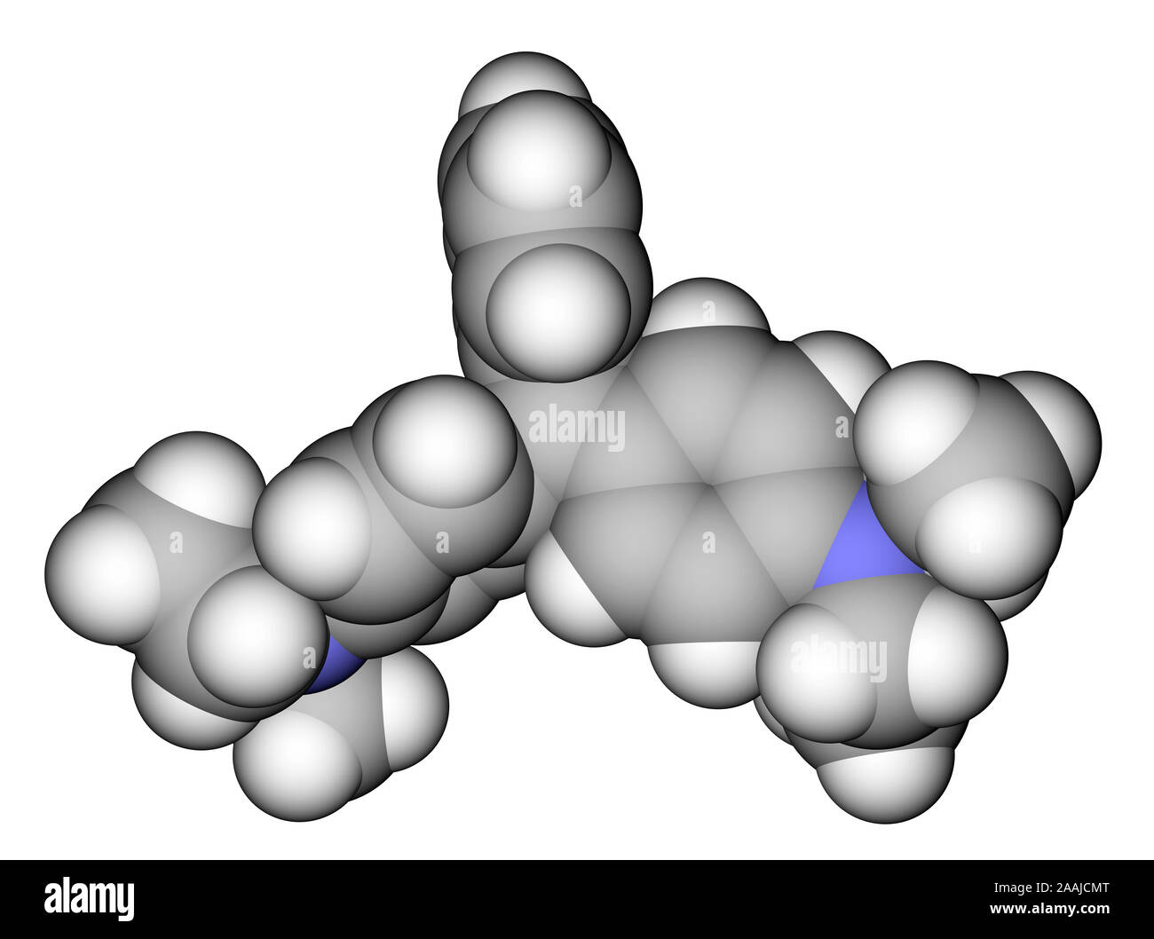 Brilliant green dye space filling molecular model Stock Photo - Alamy