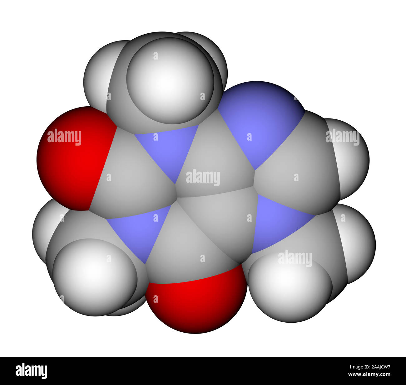 Chemical structure of caffeine hi-res stock photography and images - Alamy