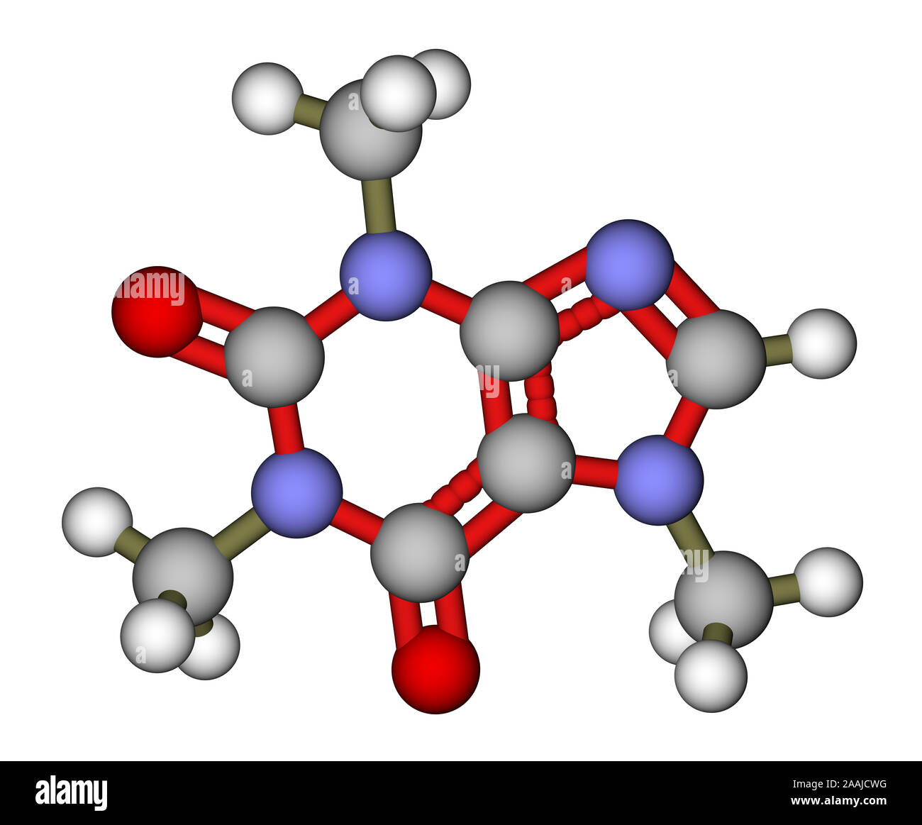 Chemical structure of caffeine hi-res stock photography and images - Alamy