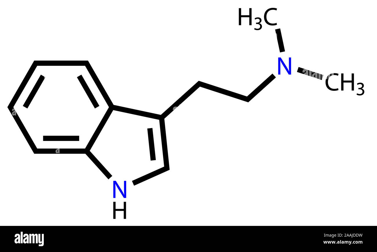 Dimethyltryptamine structural formula Stock Photo - Alamy