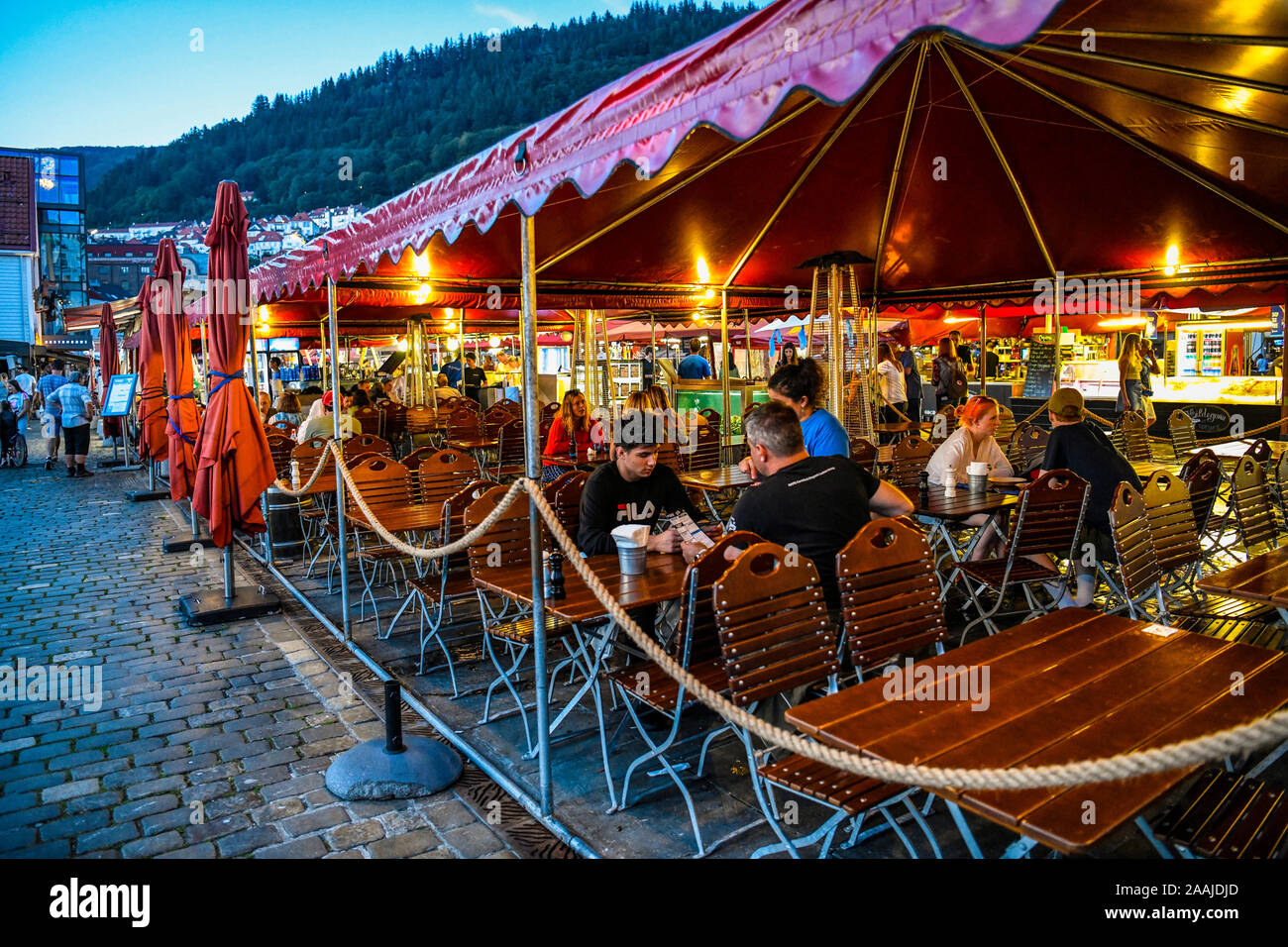 Norway. Norvegia. Bergen. Fish market Stock Photo - Alamy