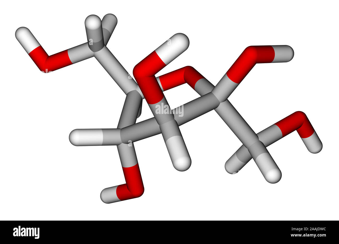 Fructose Structure 3d