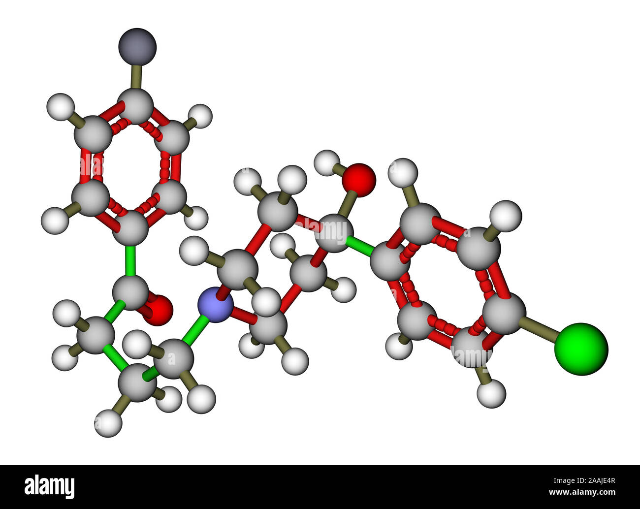 Antipsychotic haloperidol molecular structure Stock Photo - Alamy