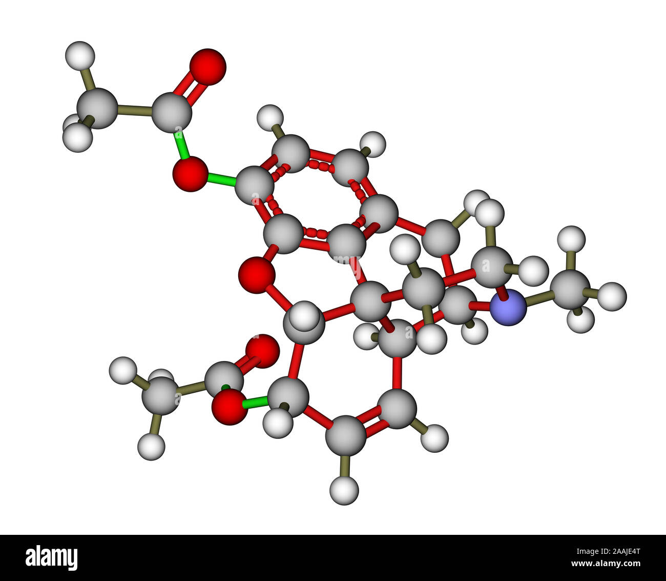 3d molecular model heroin hi-res stock photography and images - Alamy