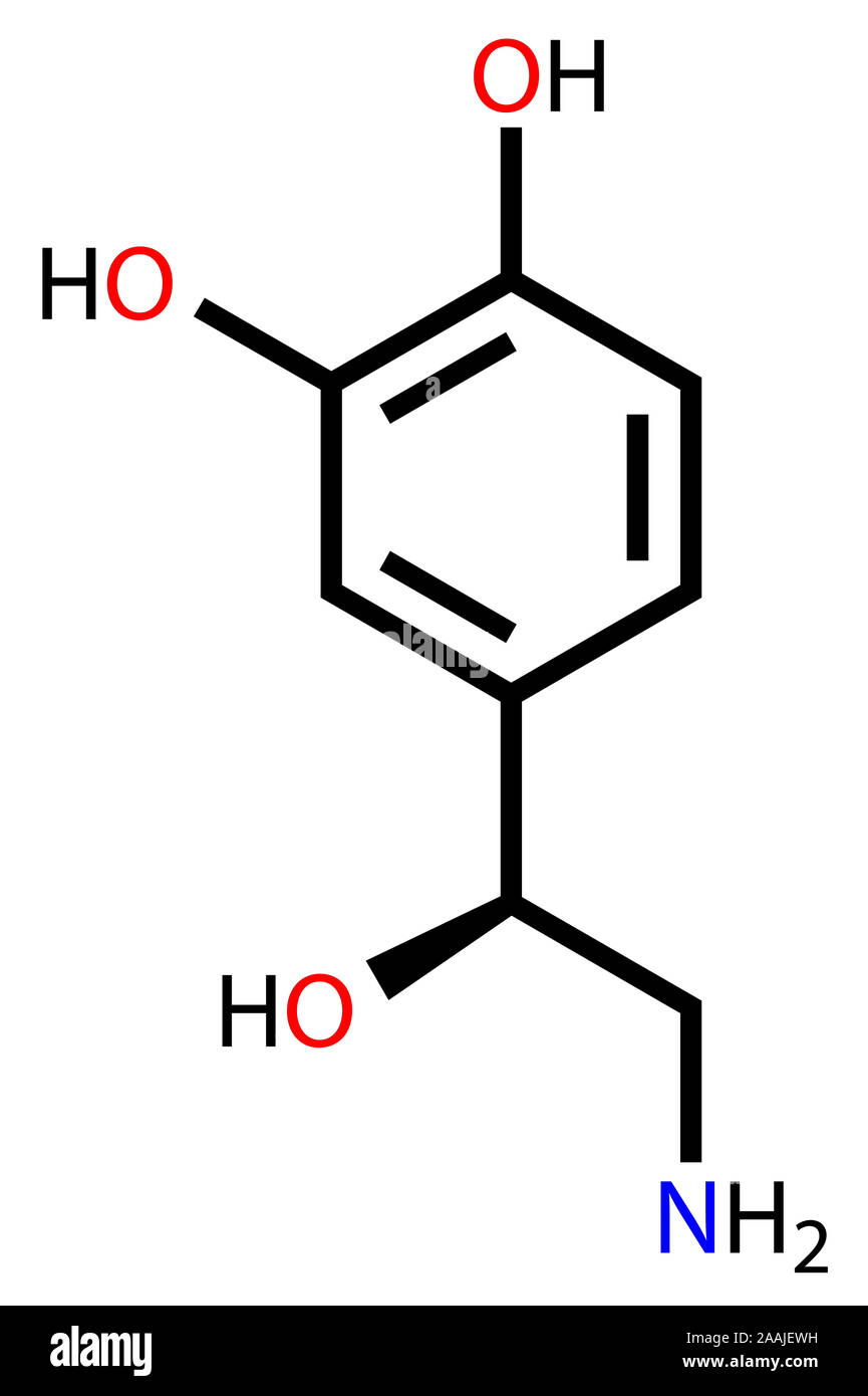 Noradrenaline norepinephrine molecule hi-res stock photography and ...