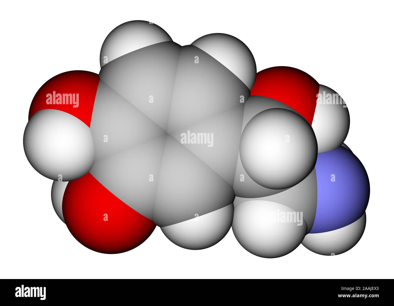 Noradrenaline norepinephrine molecule hi-res stock photography and ...