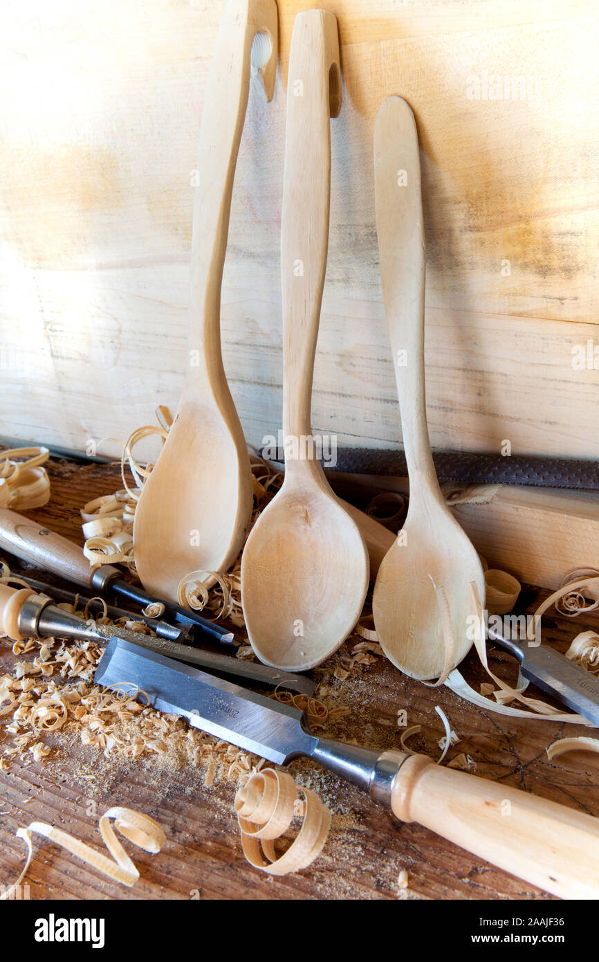 processing of wooden objects Stock Photo - Alamy