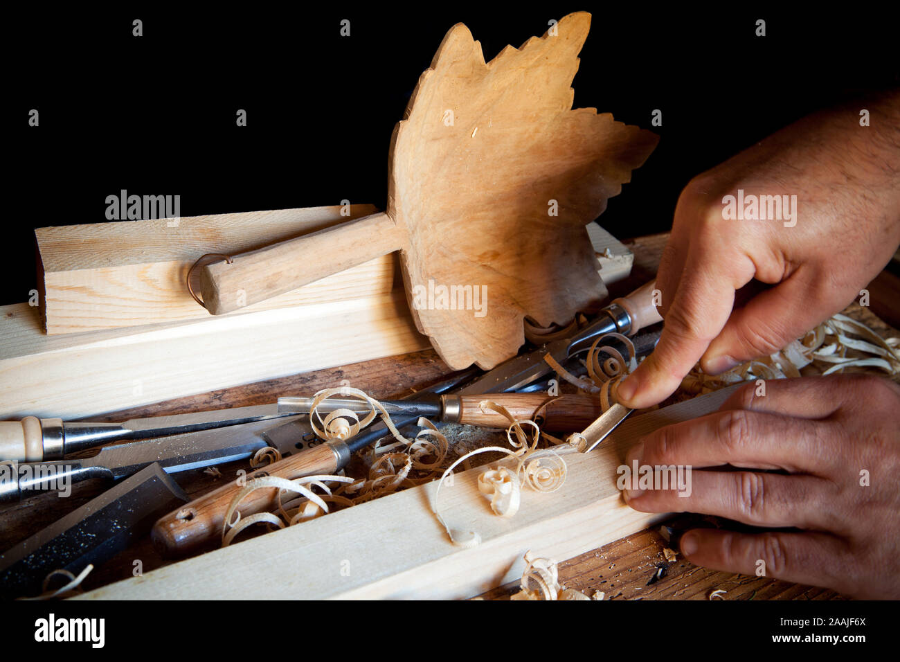 processing of wooden objects Stock Photo - Alamy
