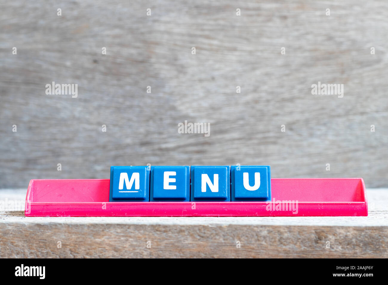 Creative food menu word logo hi-res stock photography and images - Alamy