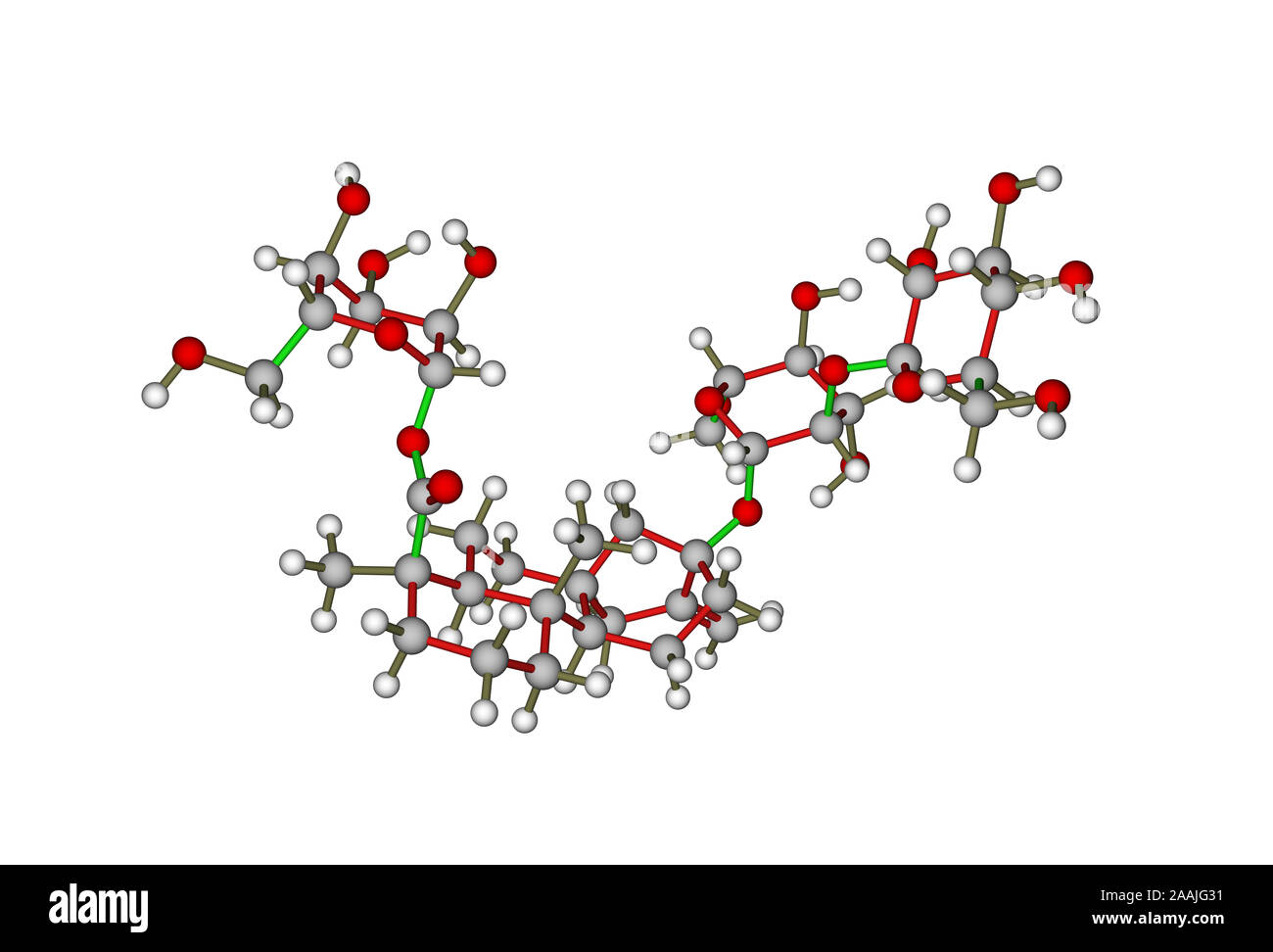 Molecular structure of stevioside Stock Photo - Alamy