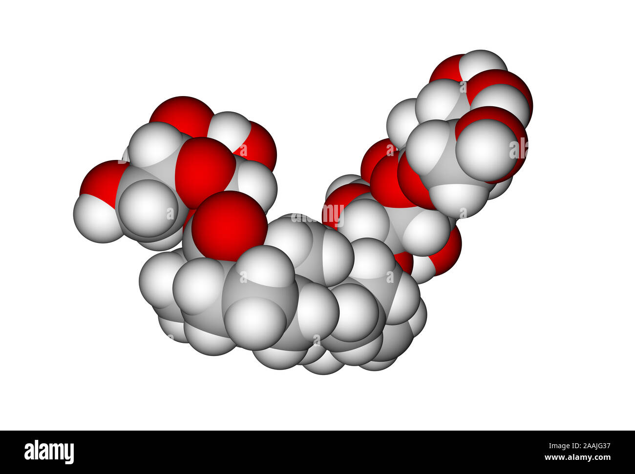 Molecular structure of stevioside Stock Photo - Alamy