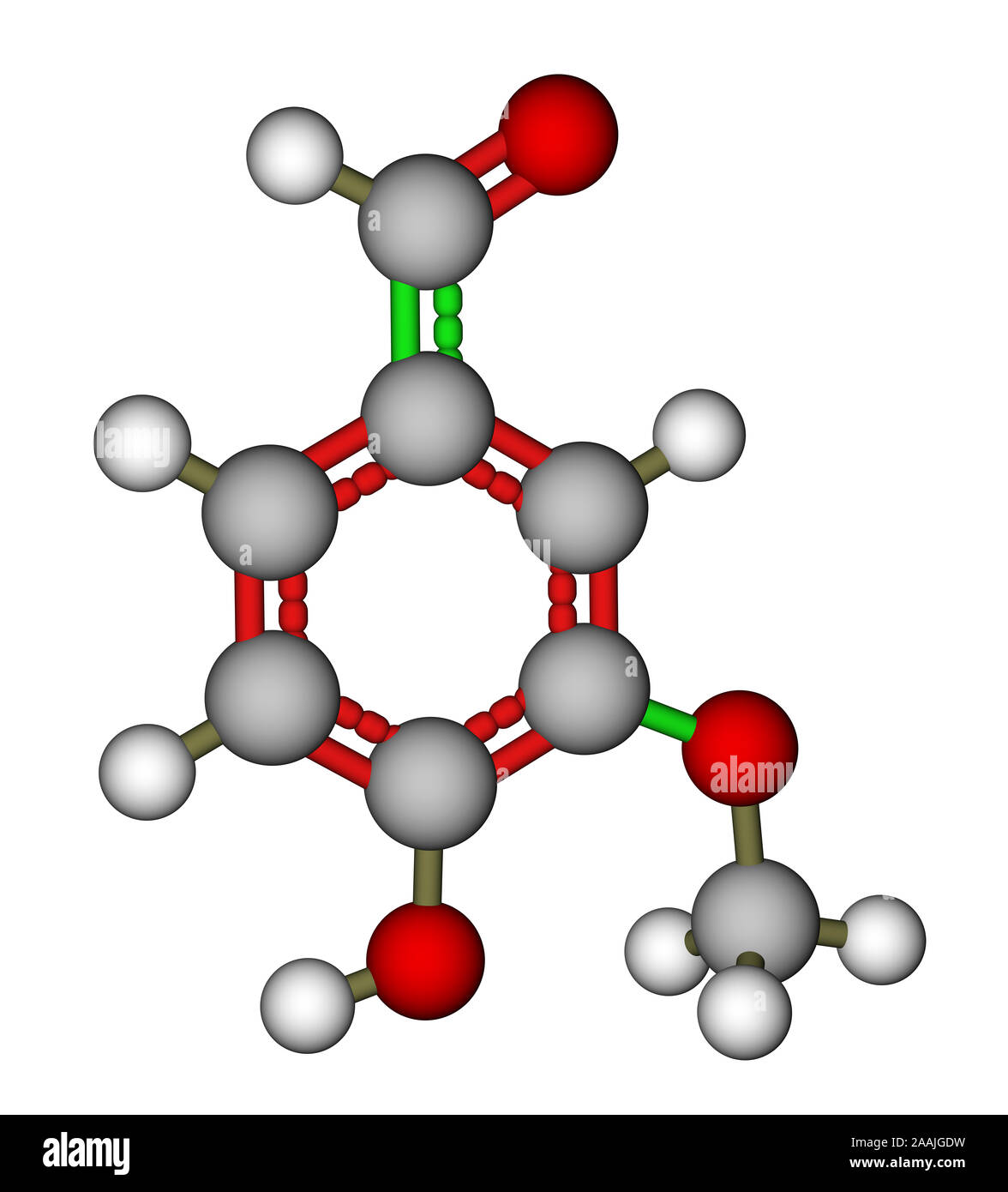 Vanillin molecular hi-res stock photography and images - Alamy