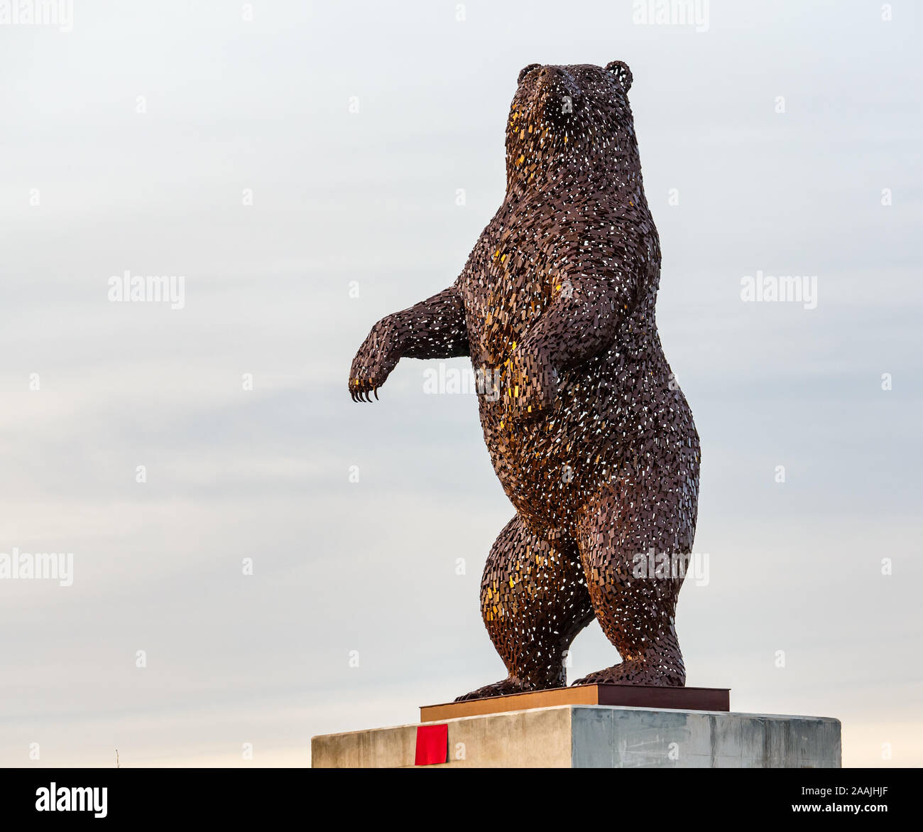 5m high bear sculpture celebrating the life of naturalist John Muir by ...